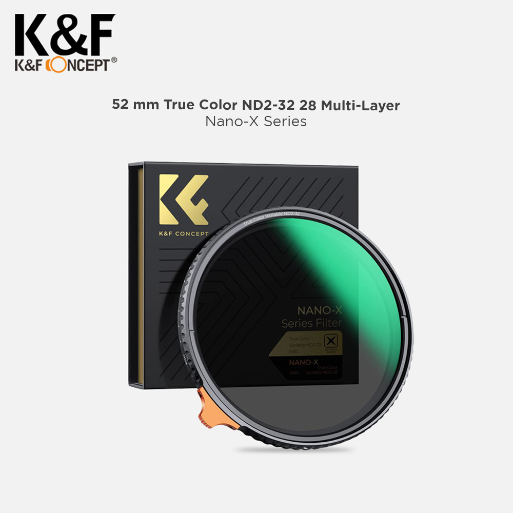 Jual K&F Concept 52mm Lens Filter Nano-X Variable NDX ND2-32 - True Color | Shopee Indonesia