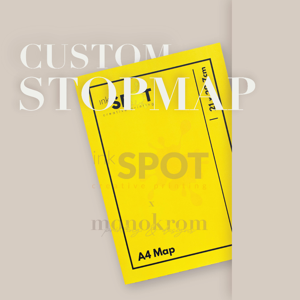 Jual Cetak Custom Stopmap (MAP) A5 & A4 | Shopee Indonesia