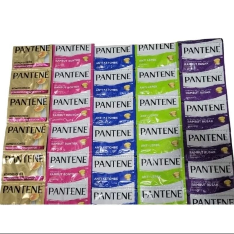 Jual Pantene Shampoo 1 renceng isi 12 sachet @10ml | Shopee Indonesia