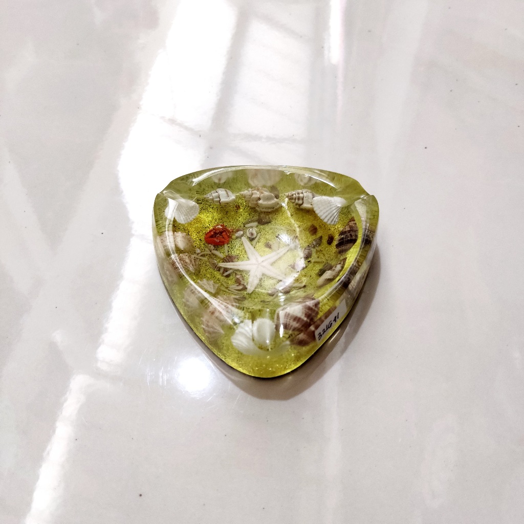 Jual Asbak Segitiga Motif Kerang Pantai Ashtray Motif Tropis Asbak ...