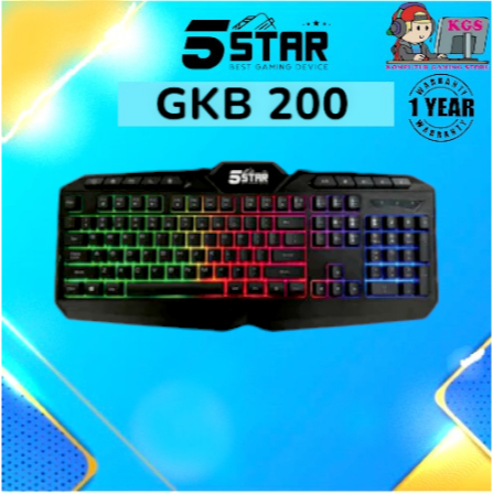 Jual Star GKB200 Keyboard Gaming Membrane Full Key Membrane Keyboard ...