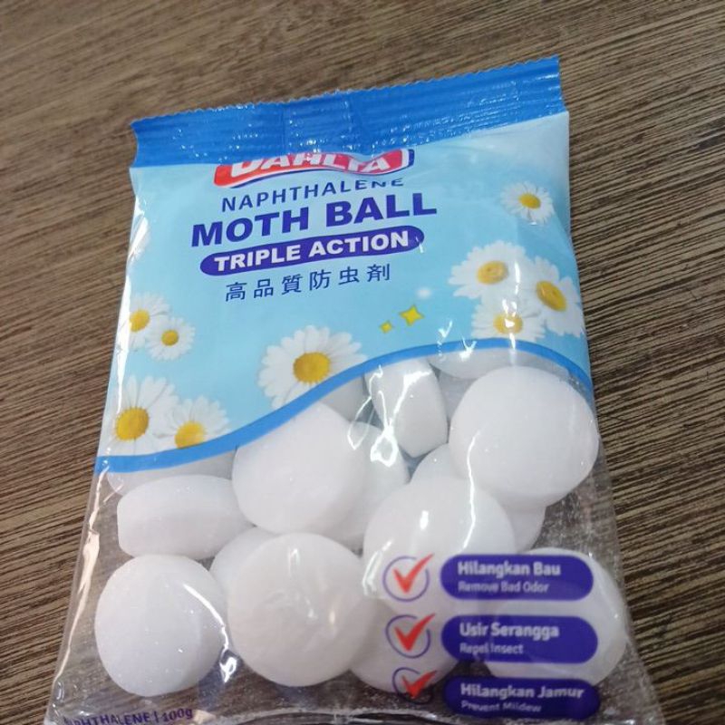 Jual Dahlia Naphthalene Moth Ball Triple Action 100 Gr | Shopee Indonesia