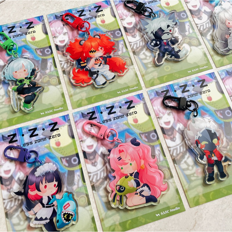 Jual zzz zenless zone zero keychain chibi | anby belle billy ellen ...
