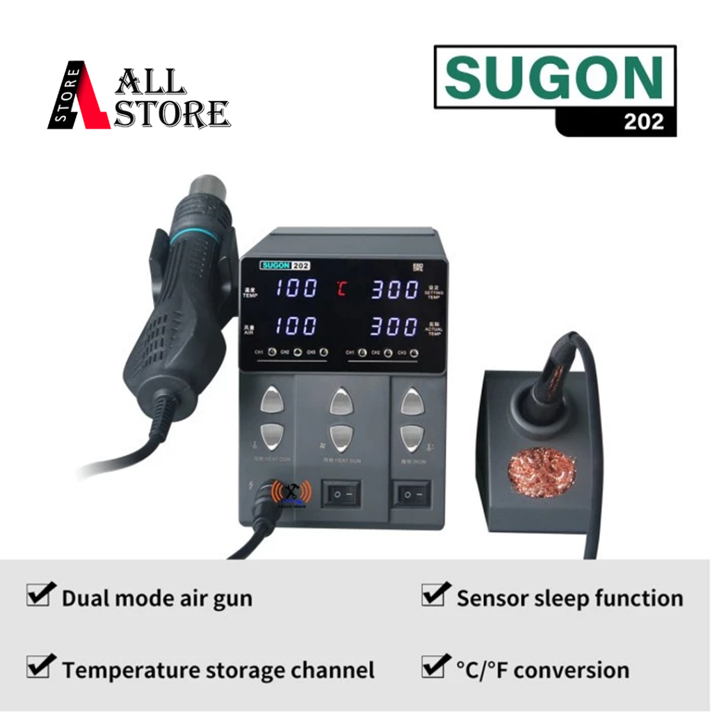 Jual SUGON 202 Blower+Solder - Blower - Solder - Hot Air Gun 2 In 1 Ori ...