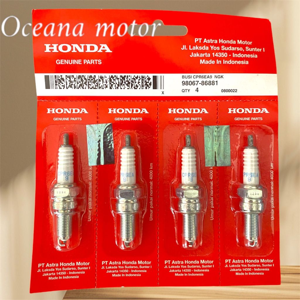 Jual Busi Motor CPR6EA AHM Honda Beat Vario Kharisma Original AHM Ori ...