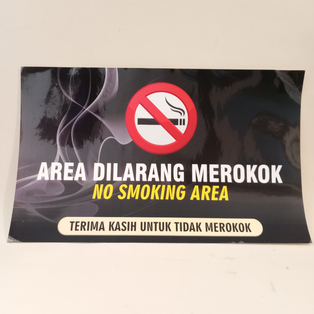 Jual Stiker Area Dilarang Merokok | Stiker No Smoking Area | Shopee ...