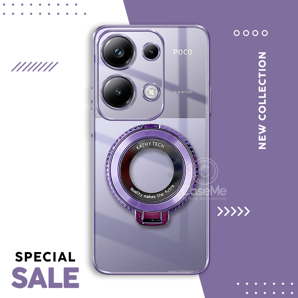 Jual Case Xiaomi Poco M6 Pro 4G Softcase Plating Luxury Dengan Ring ...