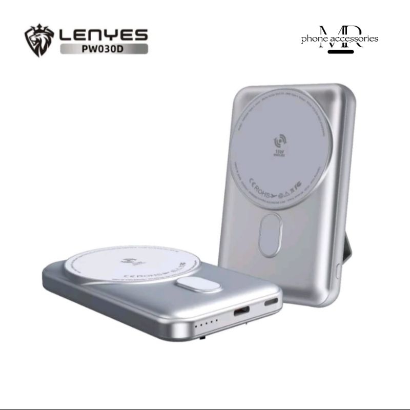 Jual Power Bank LENYES PW030D 5000mAh 15W magnetic Wireless Fast Charging PD20W Wired Fast ...