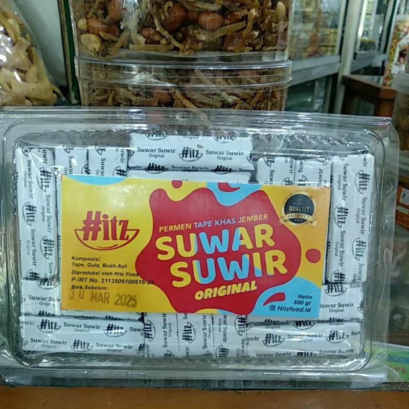 Jual suwar suwir permen tape khas Jember 500gr | Shopee Indonesia