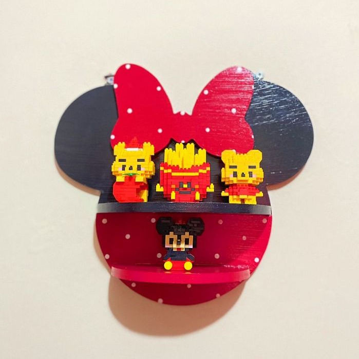 Jual PSO Rak Ambalan Dinding Minnie Mouse Double Cute Aesthetic ...