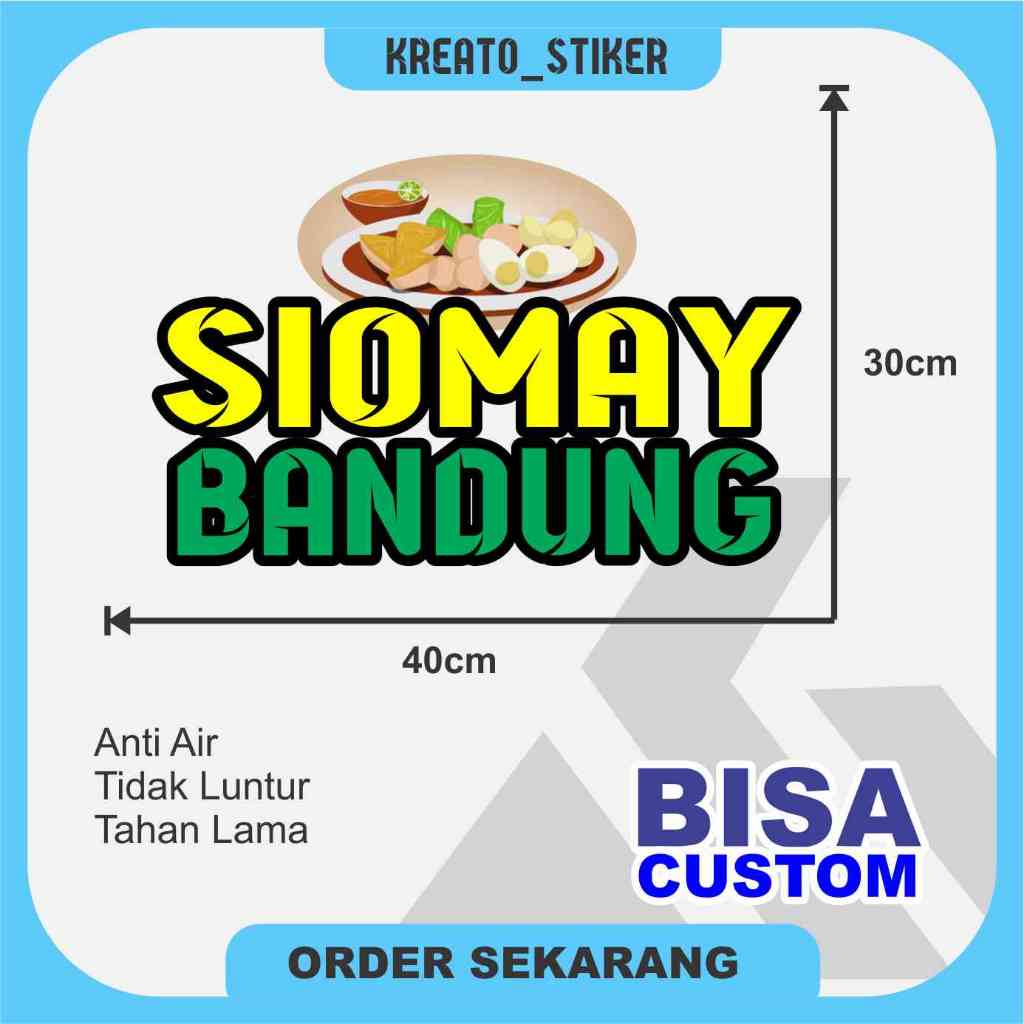 Jual Sticker gerobak etalase siomay bandung | Shopee Indonesia