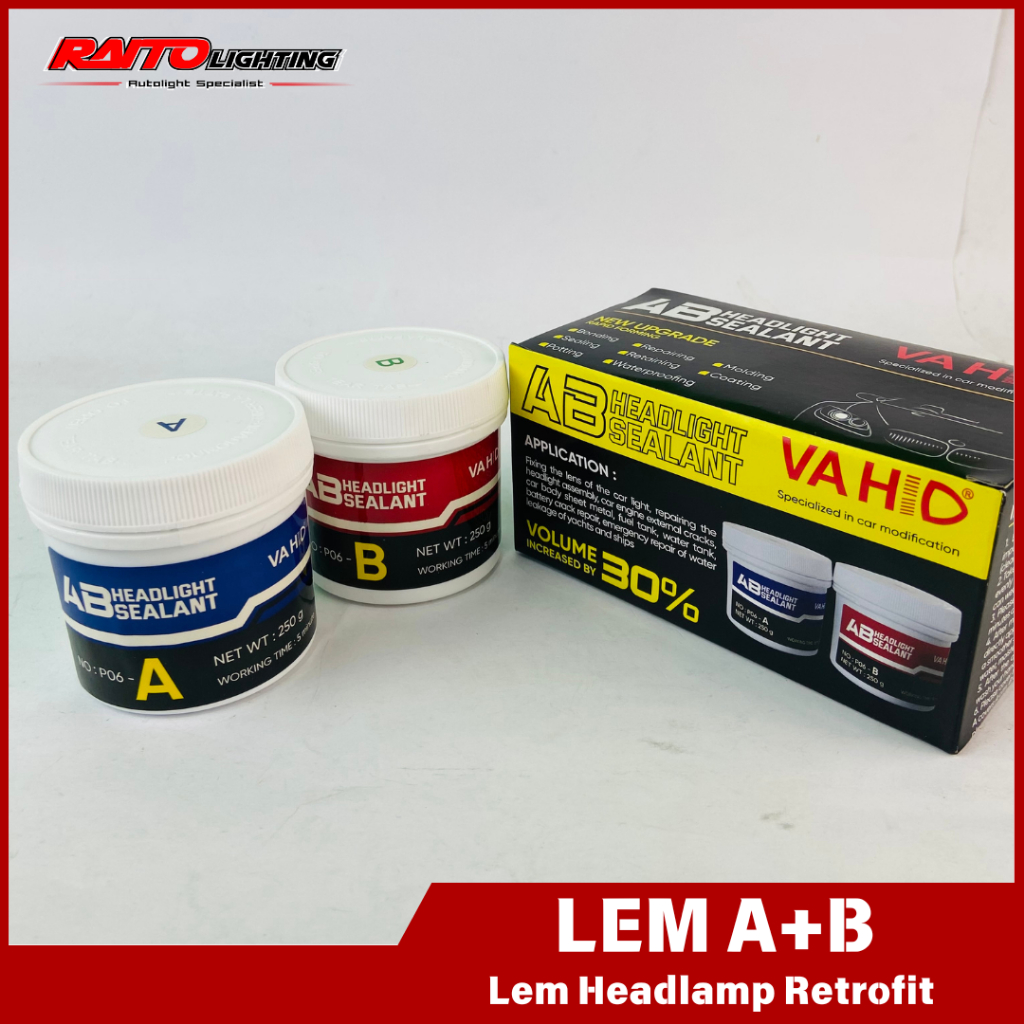 Jual Lem A+B Merk Vahid | Lem Retrofit AB | Lem Custom Projie Headlamp ...