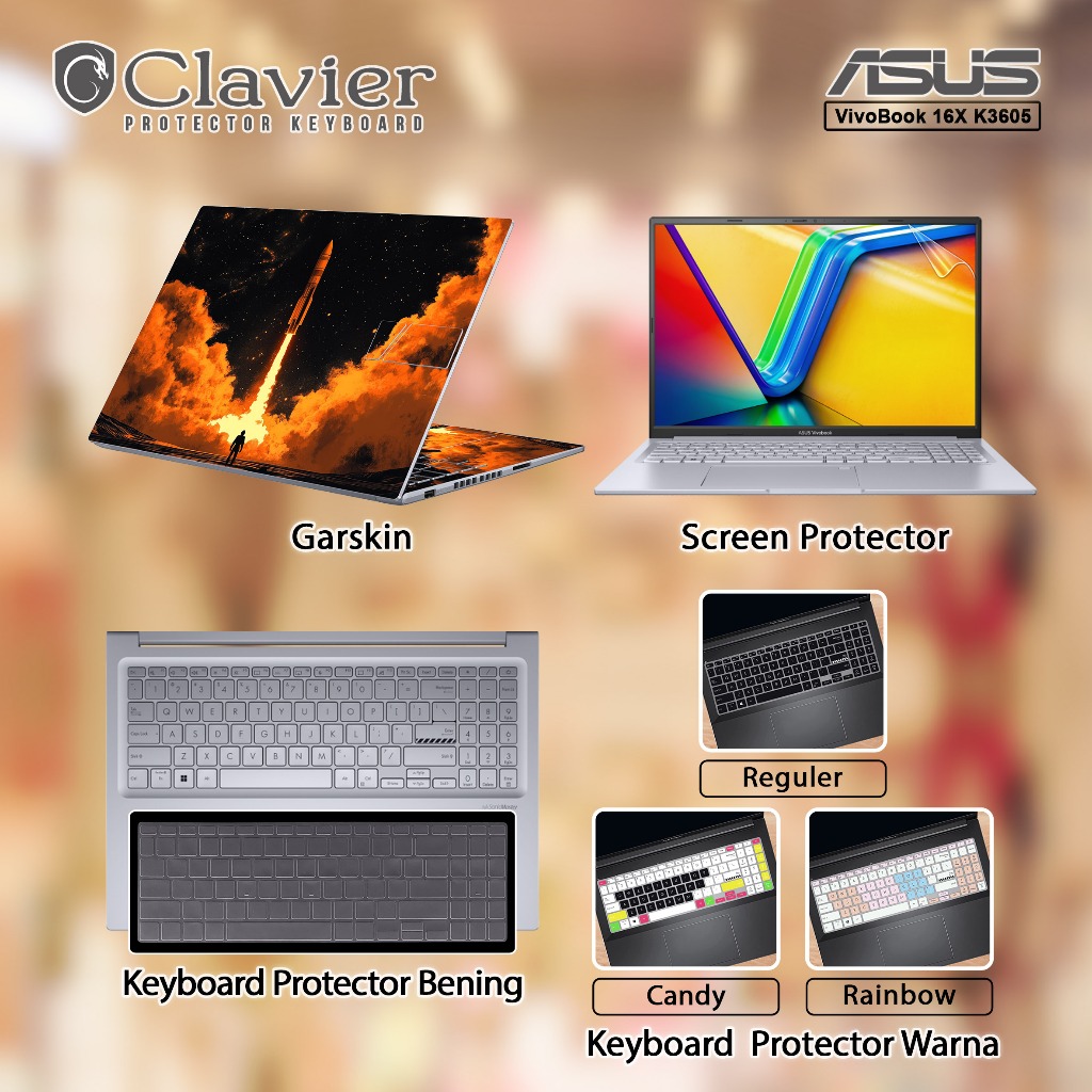 Jual Cover Keyboard Screen Protector Garskin Laptop Anti Gores Asus ...