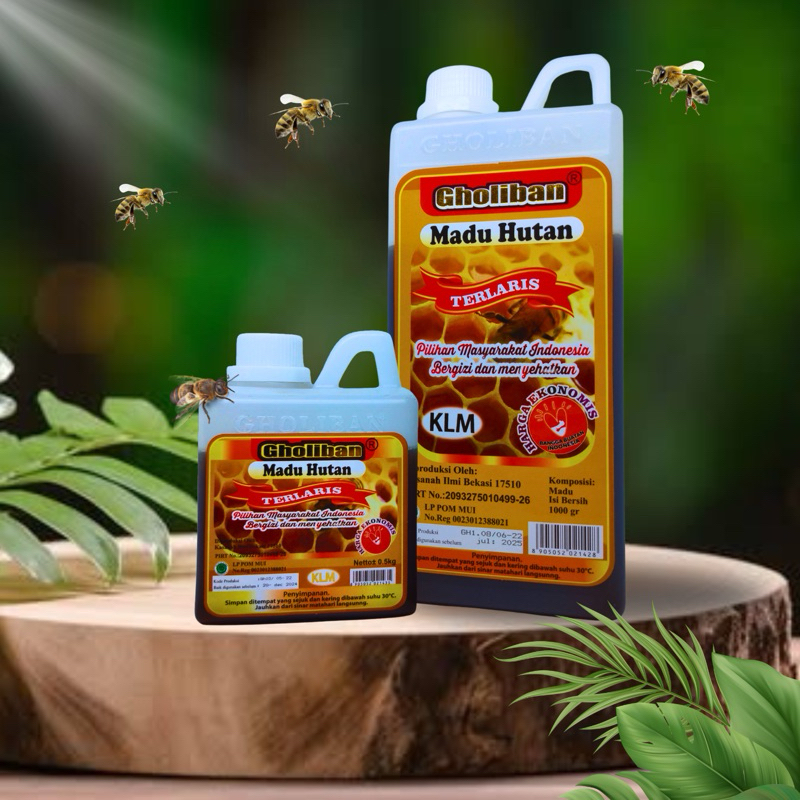 Jual Madu KLM Gholiban Botol Emboss 100% Original Product | Shopee ...