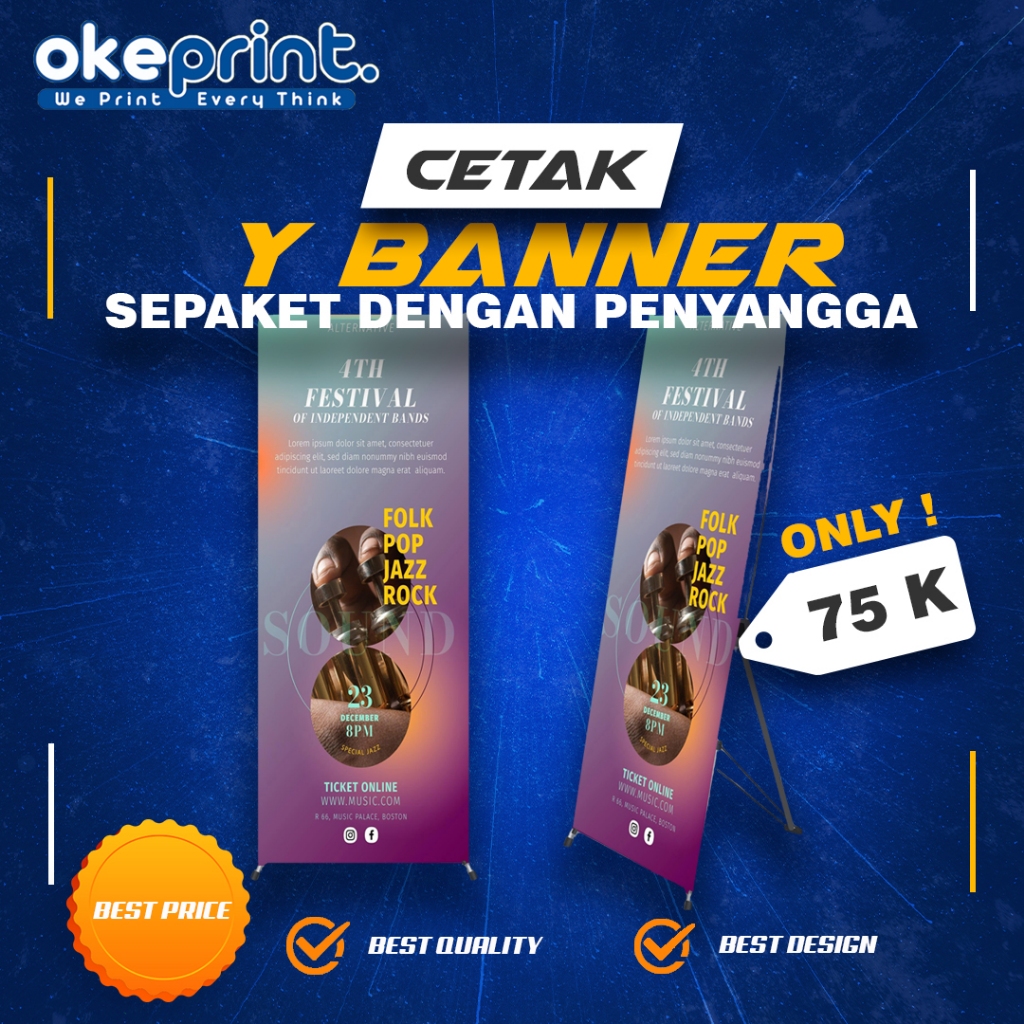 Jual OKEPRINT | PAKET CETAK STANDING BANNER / Y BANNER / X BANNER SUDAH ...