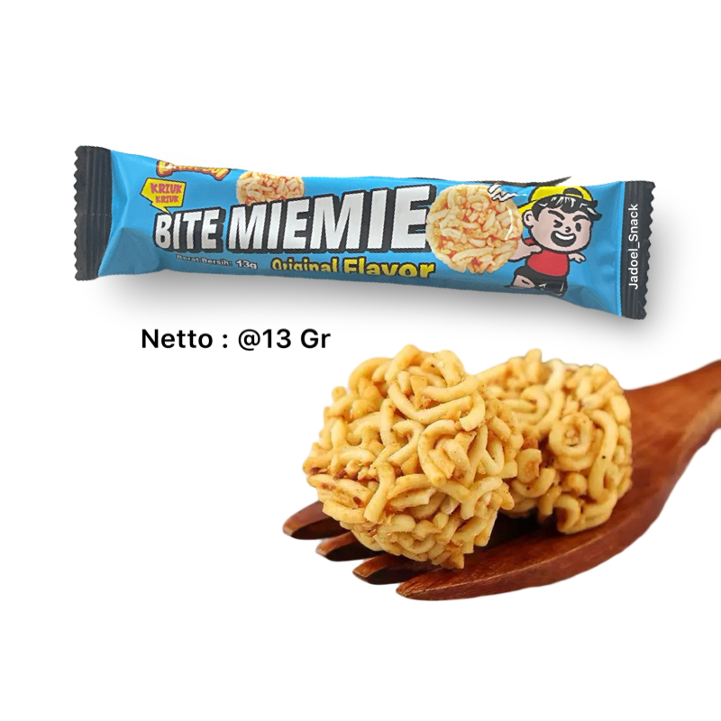 Jual Mie Bite Snack 13 Gr Rasa Original by Jadoel_Snack | Shopee Indonesia
