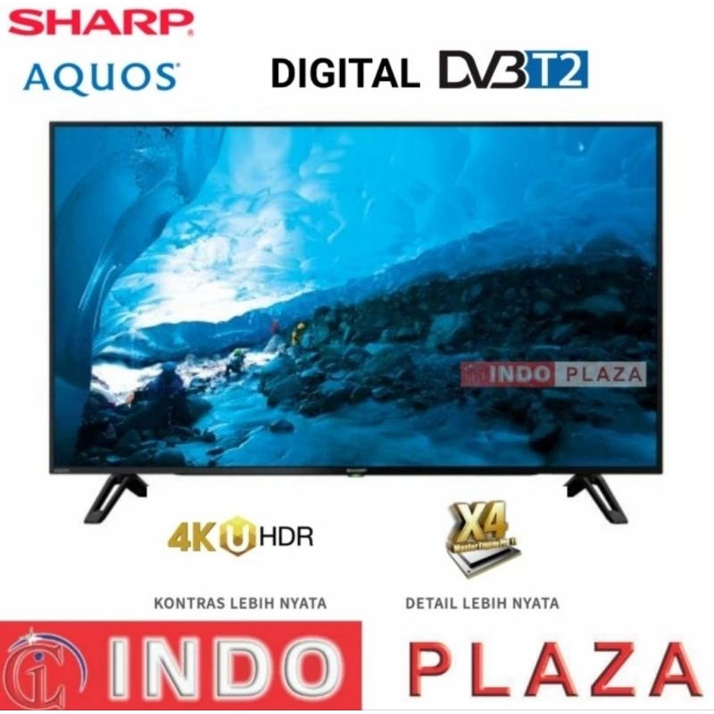 Jual TV SHARP 60 Inch 4K ULTRA HDR DIGITAL 4T-C60CH1X | Shopee Indonesia