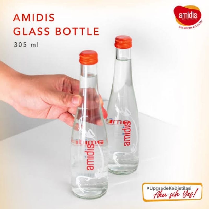 Jual Amidis Botol Kaca Beling 305 ml Air Minum | Shopee Indonesia