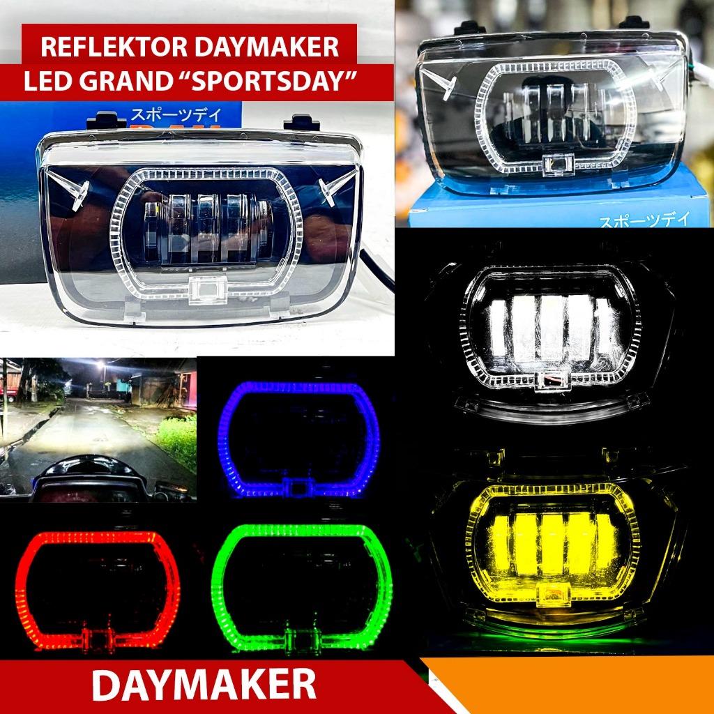 Jual LAMPU DEPAN LED REFLEKTOR HONDA GRAND SPORTSDAY | Shopee Indonesia