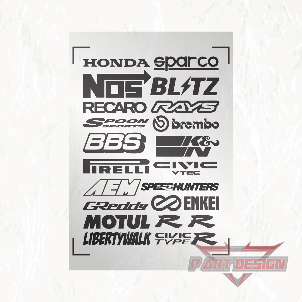Jual stiker sponsor mobil aesthetic | Shopee Indonesia