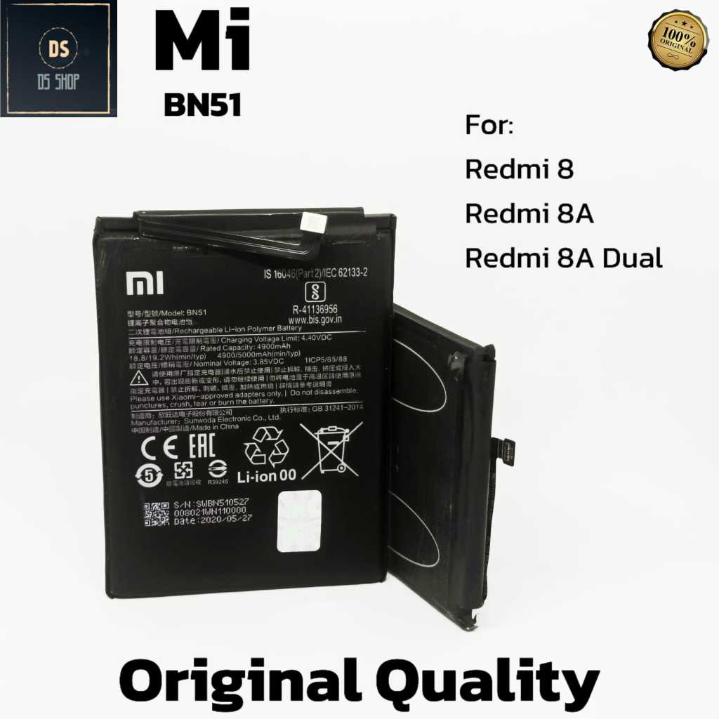 Jual BATERAI HP XIAOMI REDMI 8 BN 51 BATRAI XIOMI 8A BN51 ORIGINAL OEM ...