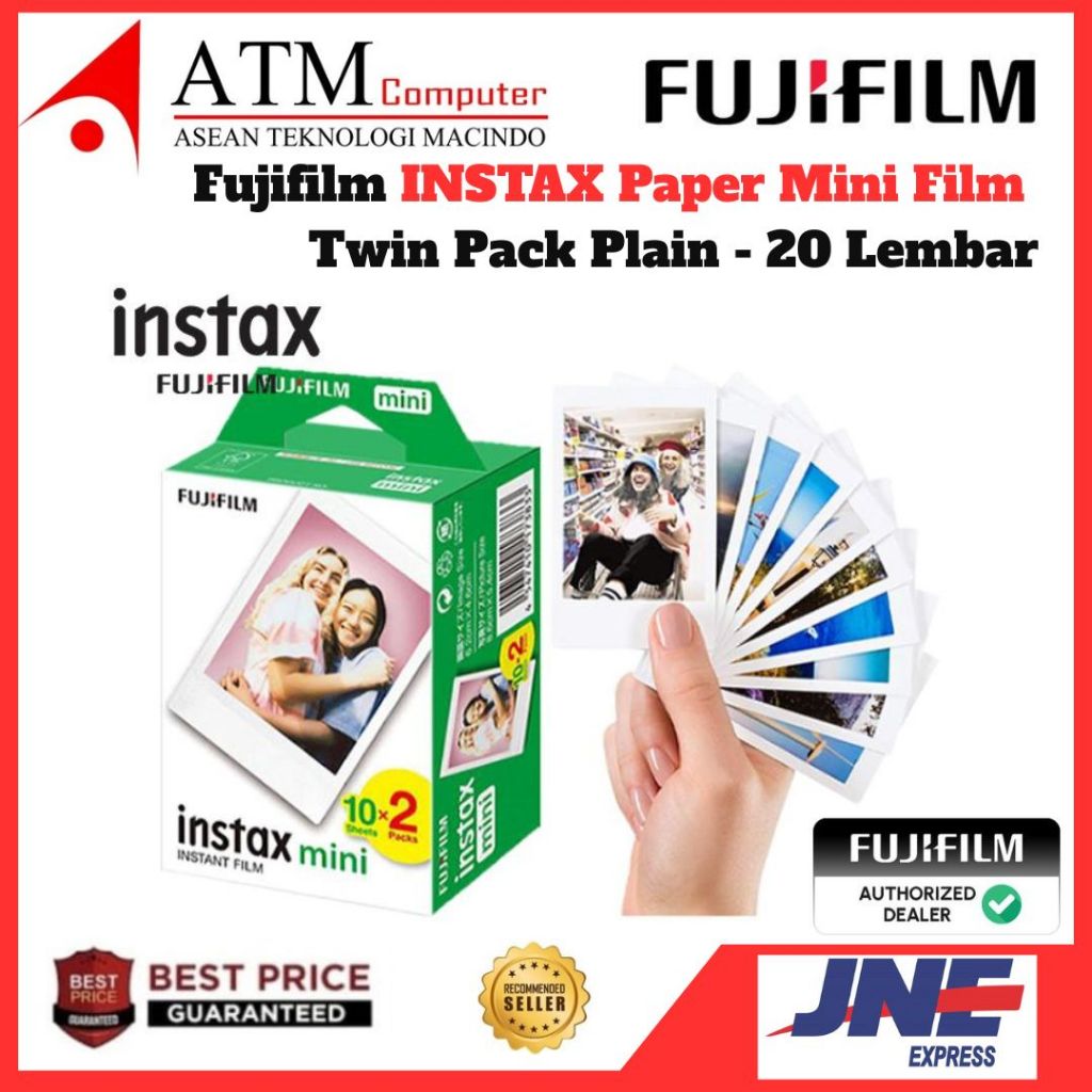 Jual Fujifilm Instax Paper Mini Film instax Refil Motif Plain Original ...