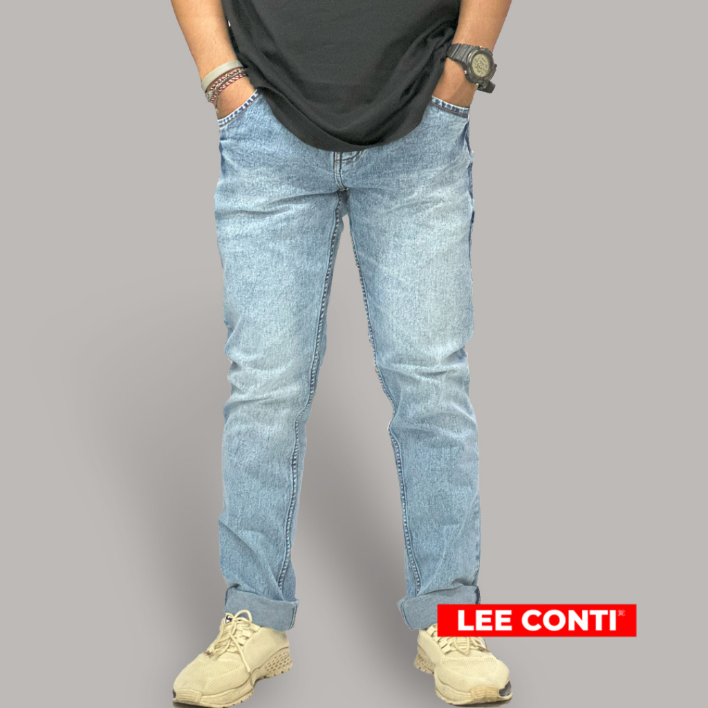 Jual LEE CONTI Celana Jeans Pria Soft Jeans Denim | Shopee Indonesia