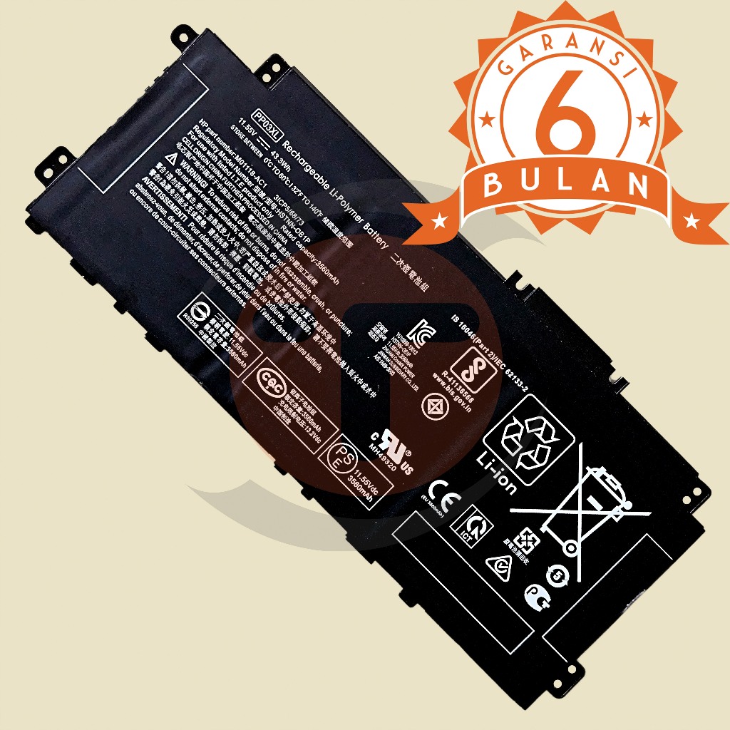 Jual Baterai Untuk Laptop HP Pavilion X360 13-BB 13-BB0000 14-DV 14-DW ...