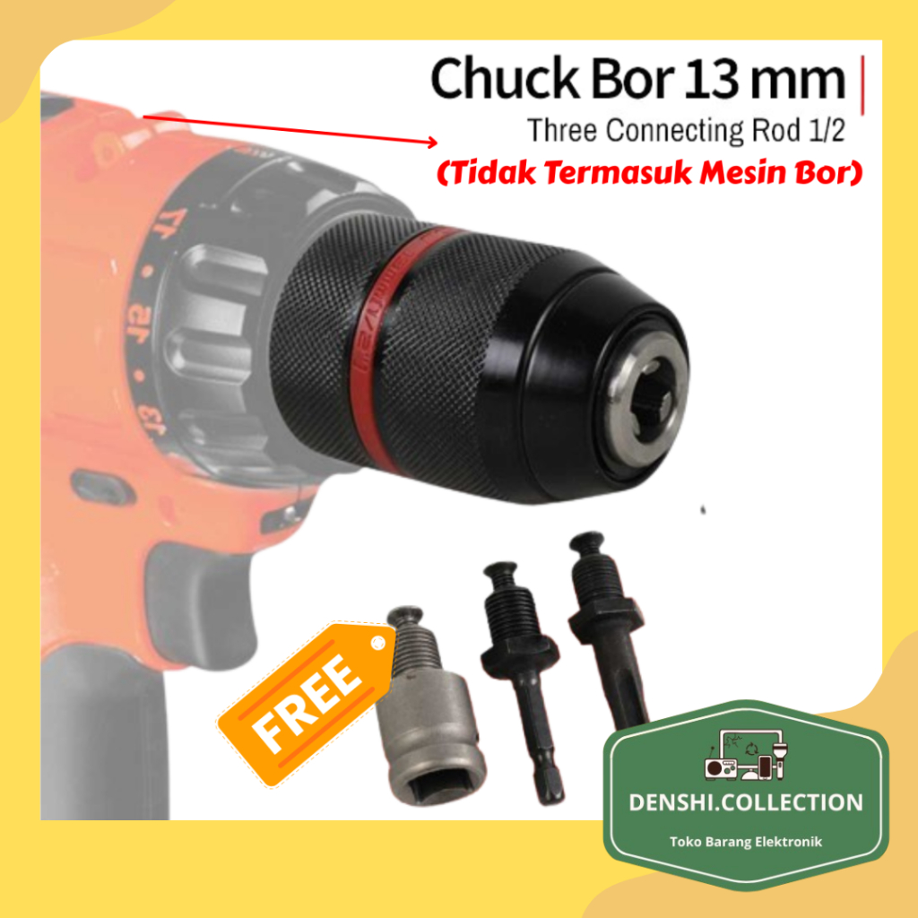 Jual SANOU Chuck Bor 13mm - XZ-13 I Penjepit mata bor I Adaptor Mata ...
