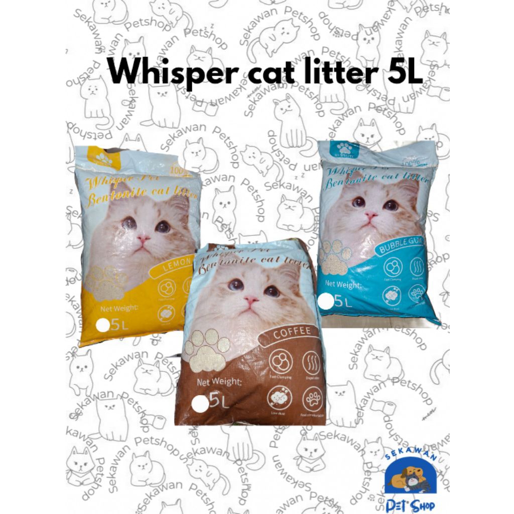 Jual whisper Cat Litter 5L | Shopee Indonesia