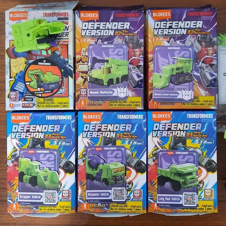 Jual Set 6 Blokees Vehicle Constructiom Transformers GDV Vehicle ...