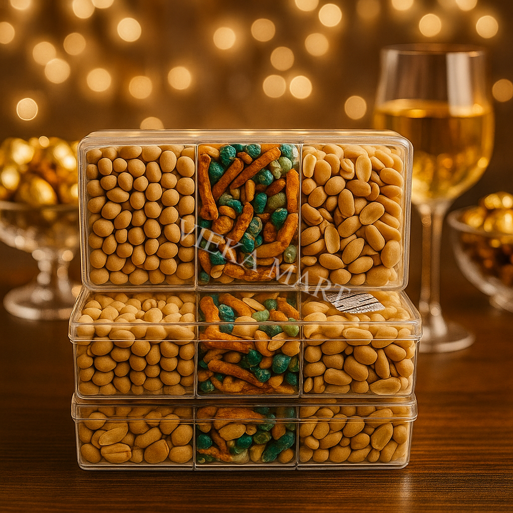 Jual Paket Kacang Mix Toples 3 Sekat | Shopee Indonesia