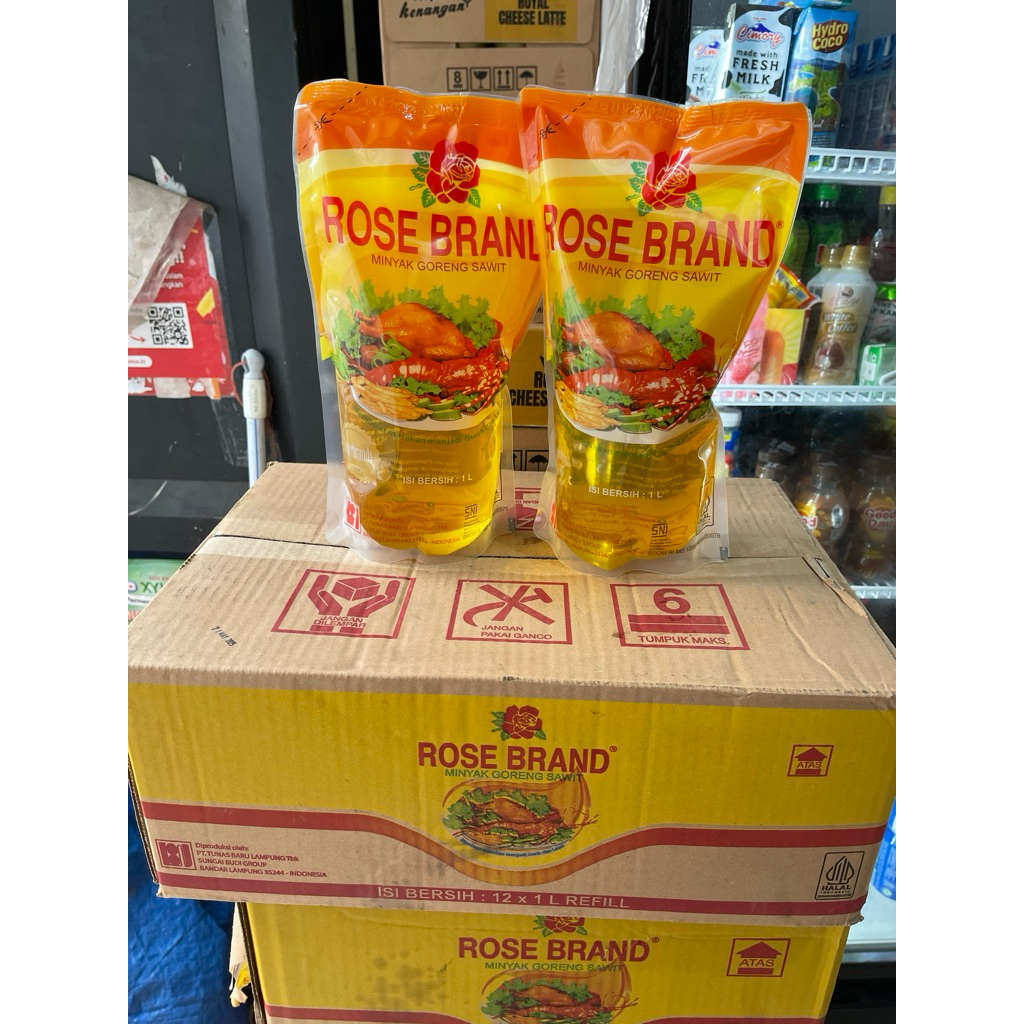 Jual MINYAK GORENG ROSE BRAND REFIL 1L DUS ( 12 PCS ) | Shopee Indonesia