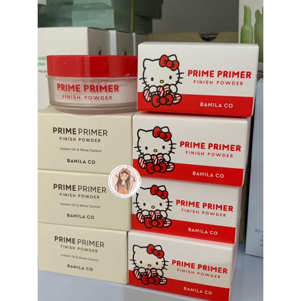 Jual READY EXP 2027 BANILA CO HELLO KITTY PRIME FINISH POWDER | Shopee ...