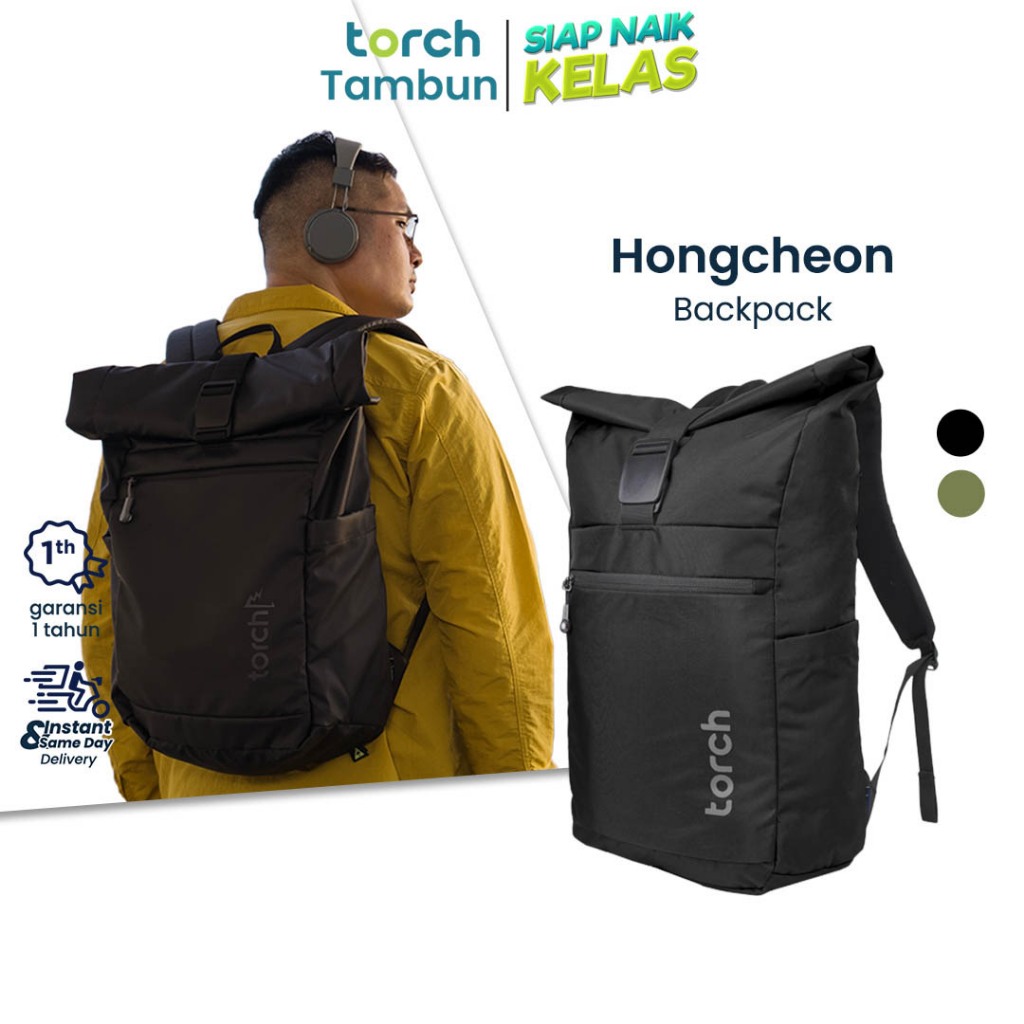 Jual TORCH Hongcheon Tas Ransel Sekolah Kerja Travelling Laptop Pria ...