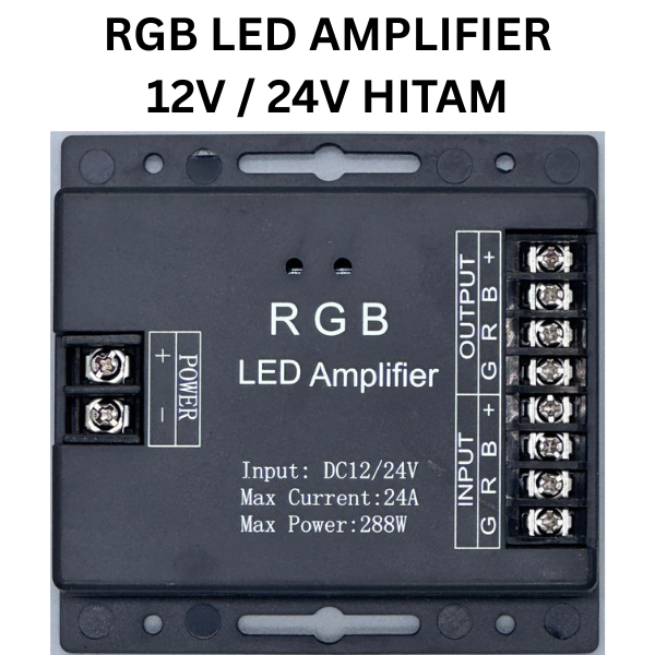 Jual RGB LED Amplifier DC 12-24V Penguat Signal | Shopee Indonesia