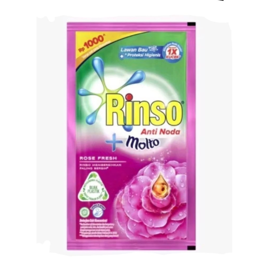 Jual Rinso Detergent Cair Sachet 1 Renceng | Shopee Indonesia