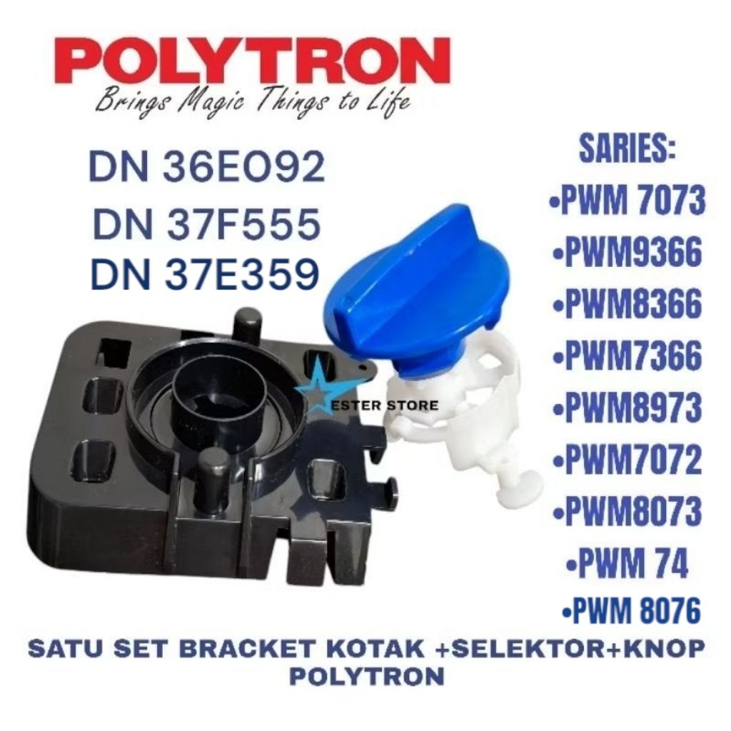 Jual Bracket kotak Satu Bracket selector + KNOP BIRU mesin cuci ...