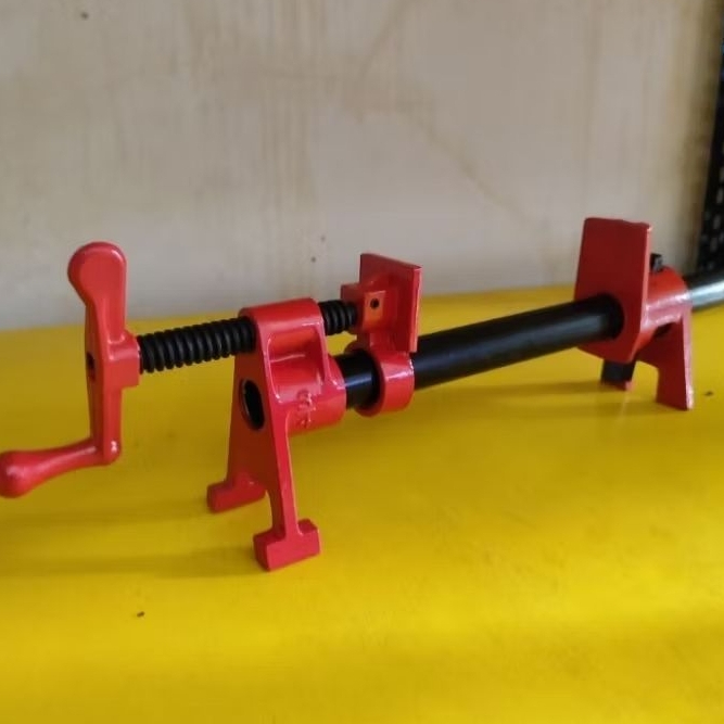Jual Pipe clamp 3/4 inch Pipa besi 100cm penjepit kayu bar clamp catok ...