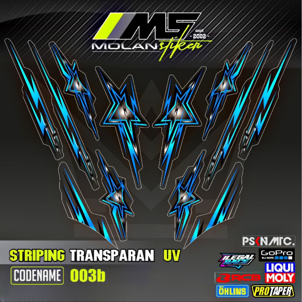 Jual Decal sticker Striping Variasi Transparan Uv Honda ADV 160 Star ...