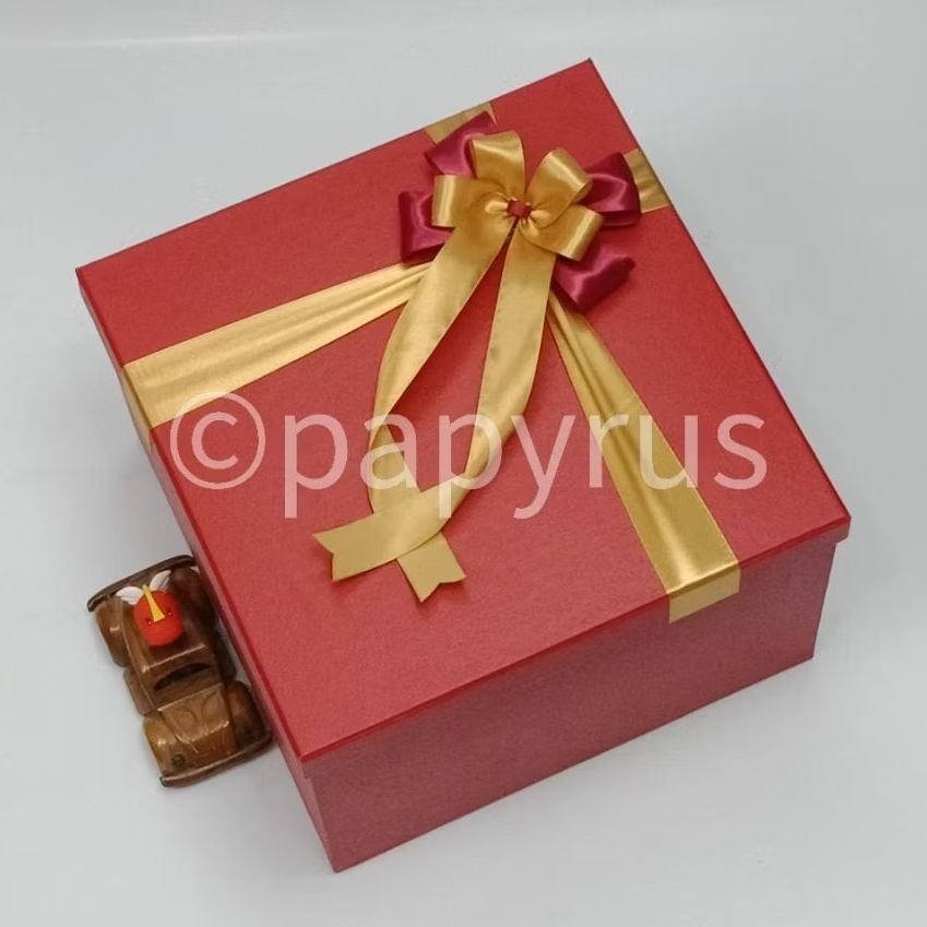 Jual PAPYRUS 30x30 Tinggi 20cm Kotak Kado Gift Box Hardbox Hampers V2 | Shopee Indonesia