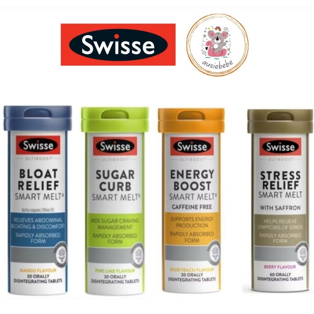 Jual Swisse Ultiboost Bloat Relief Smart Melt / Sugar Curb Smart Melt | 30 Tablets | Shopee ...