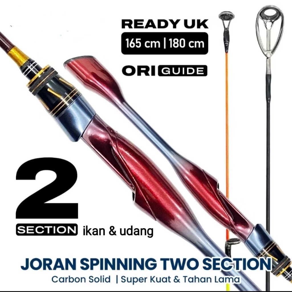 Jual joran Spinning 2in1 two section udang & ikan. | Shopee Indonesia