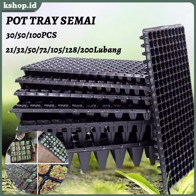 Jual 【30PCS/50PCS/100PCS】Pot Bibit /Tray Semai / Seedling Pot /Pot Tray ...