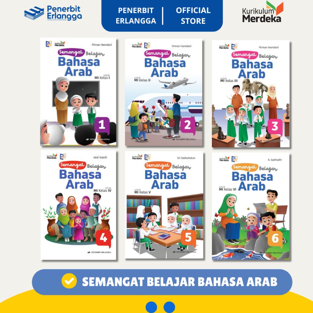 Jual [Erlangga Official] Semangat Belajar Bahasa Arab Mi Kelas 1 2 3 4 5 6 - Kurikulum Merdeka ...