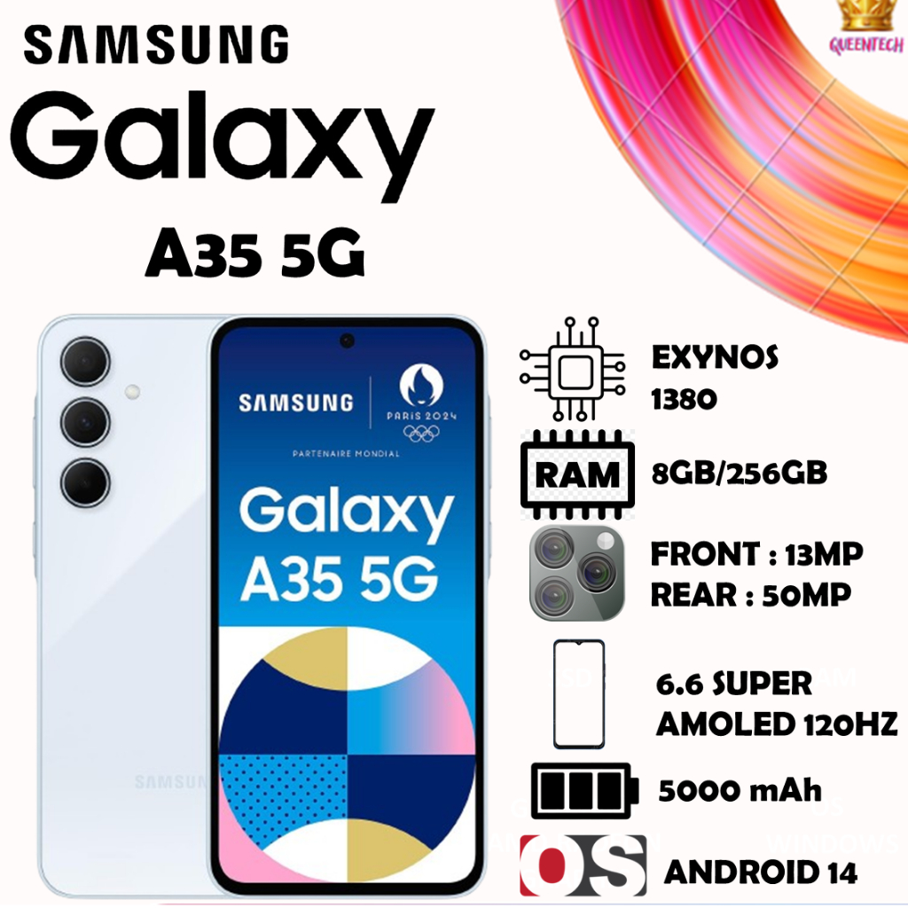 Jual SAMSUNG Galaxy A35 5G [8GB/256GB] [BNIB] [GARANSI RESMI] | Shopee Indonesia