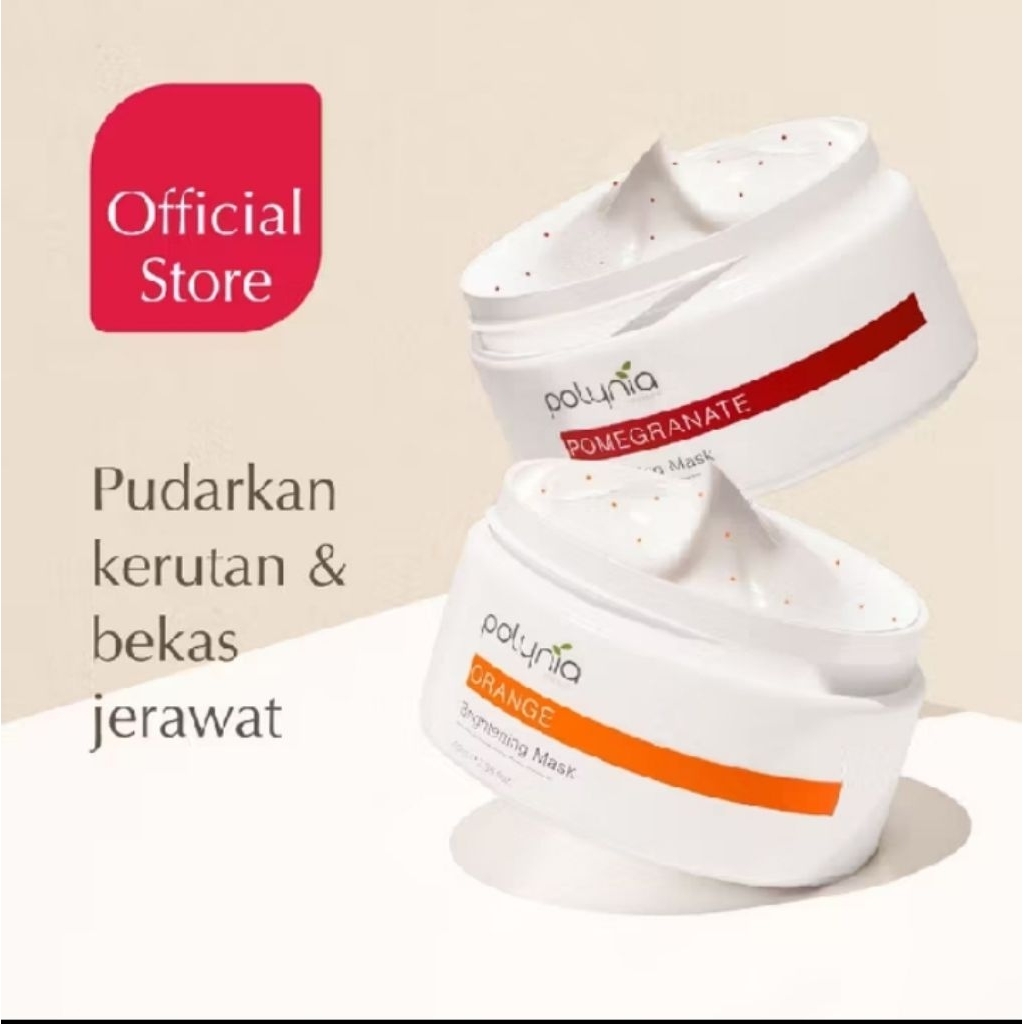 Jual Polynia Mask || Orange Brightening Mask + Revitalizing Mask ...