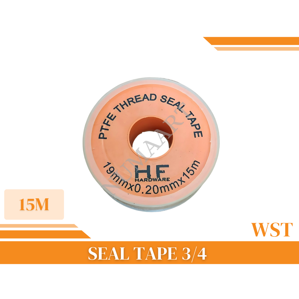 Jual SEAL TAPE JUMBO 19MM 15METER ISOLASI AIR KRAN LEM PIPA 1PCS ...