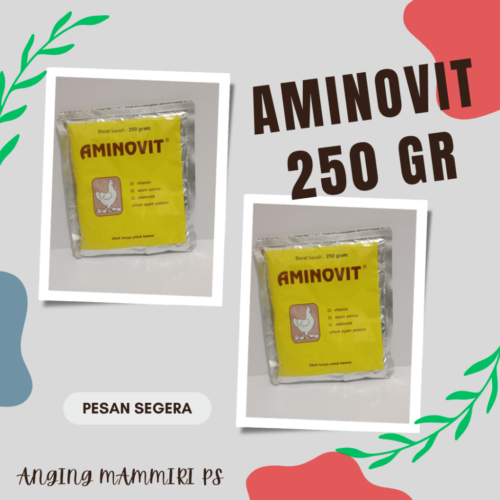 Jual AMINOVIT 250 GR (Vitamin - asam amino - elektrolit untuk ayam ...