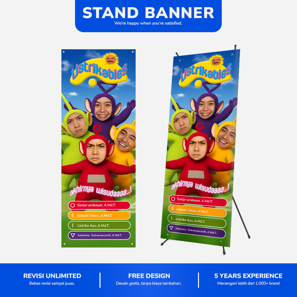 Jual Standing Banner Custom | Stand Banner | XY Banner | Banner Wisuda ...
